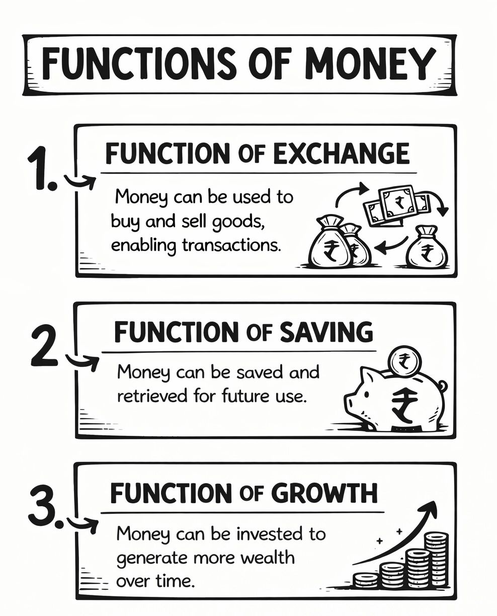 Three Functions of Money – Krishna FinzPlan